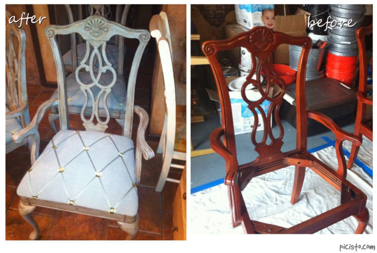 Painted Distressed Chairs - Bella Tucker